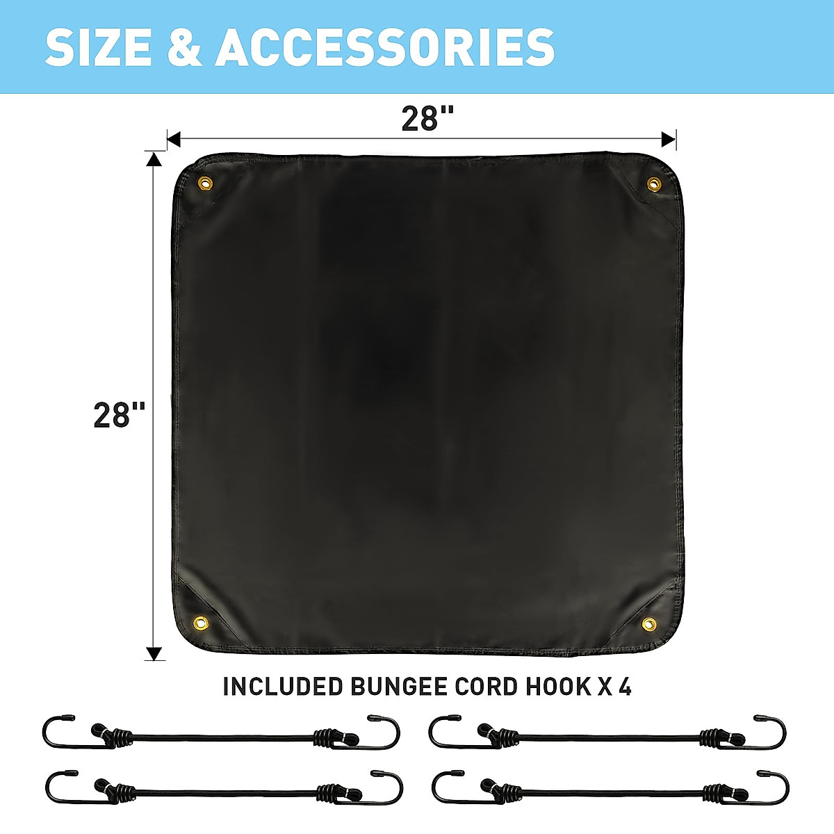Dawod Air Conditioner Cover for Outside Units, AC Cover for Central Units, Winter Top Air Conditioner Cover for Outside AC Unit, 28 x 28 inches