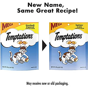 Whiskas Temptations indoor care Chicken Flavor Cat Treats 4.9 oz by Mars (3-Pack Bundle)