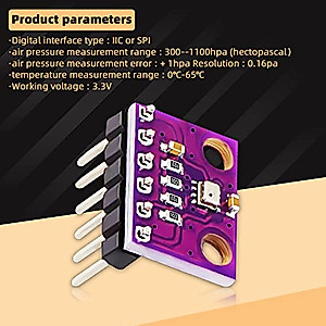 DaFuRui 5Pack GY-BMP280-3.3 Atmospheric Pressure Sensor Temperature Sensor Breakout Compatible for Arduino