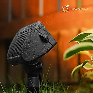 VENUS MANUFACTURING 2 Pack Low Voltage Wall Wash Lights 12V LED Landscape Lighting 18 Watt 600 Lumen Flag Light 2700K Warm White Metal Outdoor Spotlight Black Trees Light for Garden & Yard