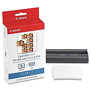 Canon KC-18IL Color Ink and Label Set (CP-100/200/300 Printers)