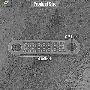 NaienCraft, Pack 100 Non-Slip Rubber Clothing Hanger Grips Silicone Shoulder Grip Clothes Hanger Strips for Wood and Plastic Hangers Hanging Accessories Clear