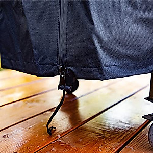 Westeco Grill Cover for Pit Boss Pro Series Triple-Function Combo Grill PB1100PSC2 PB1100PSC1 Pit Boss PB1230 Sportsman 1230 Pellet/Gas Combo Grill Cover Heavy-Duty, Black, PB 67364