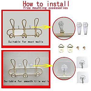 Tuklye Wall Hooks,Nature Rattan Garments Organizer Rack Clothes Hat Hanging Hook Rattan Hanger Kids Room Decor Hanger 15.7x7.9 Inch, Beige