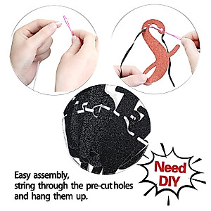 Black Glitter Kicking Cancer's Butt Banner, Straight Outta Chemo/Cancer Free, Cancer Survivor Celebration Party Decor Supplies