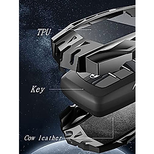 DEGEMEEN Zinc Alloy Key fob Cover, Keychain, Key Case Compatible for Toyota Highlander RAV4 Camry Avalon Corolla C-HR GT86 Prius Prius Prime Prado Corolla