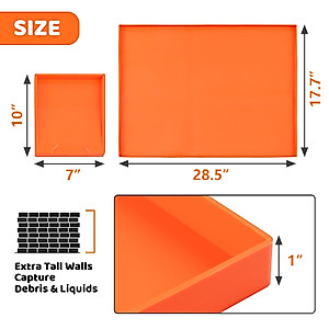 Utheer 28 Inch Silicone Griddle Mat & Spatula Mat for Blackstone Griddle, Heavy Duty Food Grade Silicone Griddle Mat, All Season Cooking Protective Griddle Grill Cover,28 Inch Blackstone griddle cover