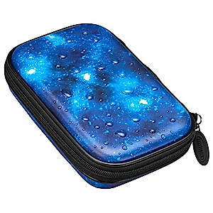 Casemaster Sentinel 6 Dart Case, Holds Extra Accessories, Tips, Shafts and Flights, Compatible with Steel Tip and Soft Tip Darts, Impact & Water Resistant Tactech Shell, Galaxy