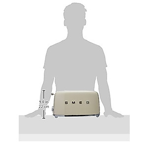 Smeg 4-Slice Toaster-Cream