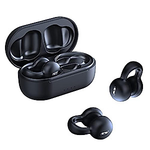 Open Ear Clip Bone Conduction Headphones Wireless Bluetooth Clip On Headset Open Ear Earbuds Head Phones Bone Conduction Earbuds Head Set Bone Conducting Headphones Induction Earphones