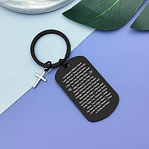 Vadaka Correctional Officer Gifts for Men Religious Keychain for Correctional Officer Prison Officer Gift Christian Keychain for Prison Faith Gift Birthday Thanksgiving Day Christmas Gift from Wife