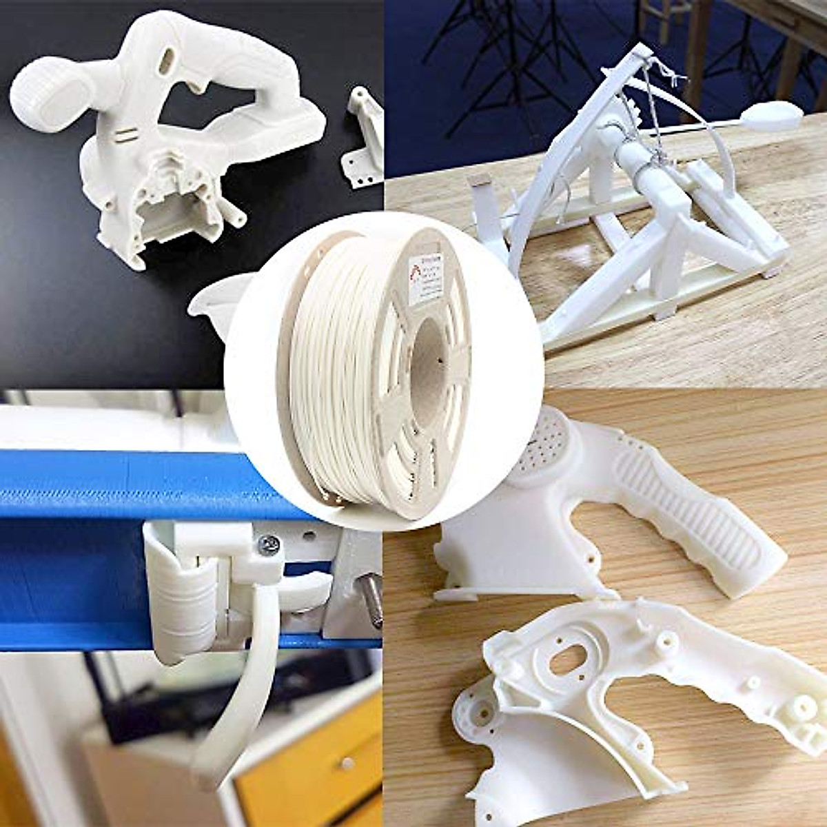 RepRapper White Extra Strong PLA PRO (PLA+) Filament for 3D Printer & 3D Pen 1.75mm (± 0.03mm) 2.2lbs (1kg)