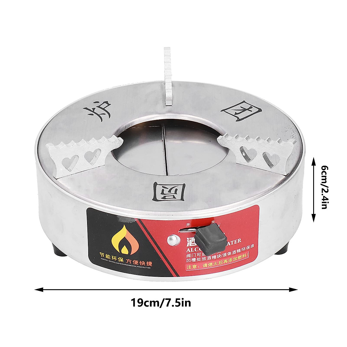 Camping Stove - Stainless Steel Portable Stove, Alcohol Stove Burner Stainless Steel Portable Alcohol Stove for Camping Hiking Picnic