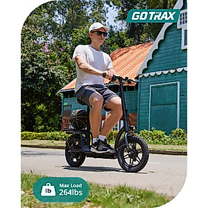Gotrax Astro Electric Scooter with Seat for Adult Commuter,19 Miles Range&15.5Mph Power by 350W Motor, Folding Scooter with 14" Pneumatic Tire& Comfortable Wider Deck, E-Bike with Carry Basket Black