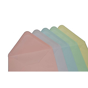 Craft UK 2307-5x7" Assorted Pastel Cards & Envelopes Pack of 40