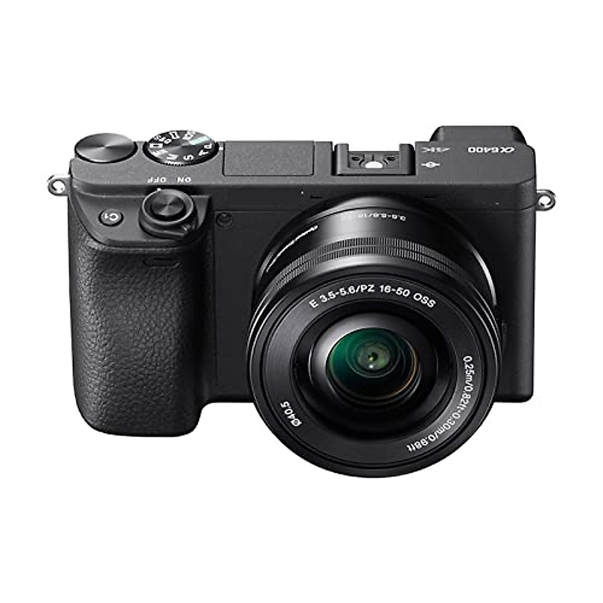 Camera Camera A6400 E-Mount Mirrorless Camera Digital Camera with - Lens Compact Camera Professional Photography Digital Camera (Color : Silver)