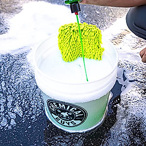 Chemical Guys ACC_103 Heavy Duty Detailing Car Wash Bucket with Chemical Guys Logo, 4.5 Gal , Semi Transparent White