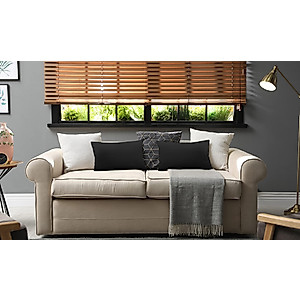 Utopia Bedding Throw Pillows Insert (Pack of 2, Black) - 12 x 20 Inches Bed and Couch Pillows - Indoor Decorative Pillow