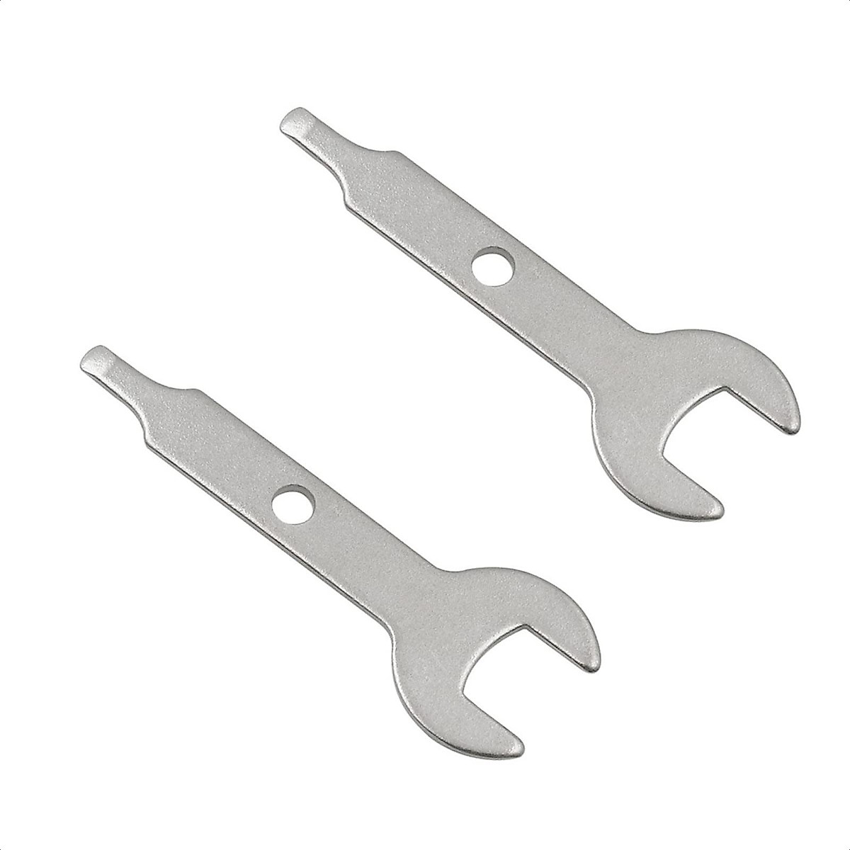 2 PCS 3/8 Inch Collet Wrench Key 9.5mm Nut Spanner For Rotary Tool Silver Stainless Steel Collet Wrench Key for Engraving Machine - Durable High Rigidity for Engraving Equipment Engraving Tools