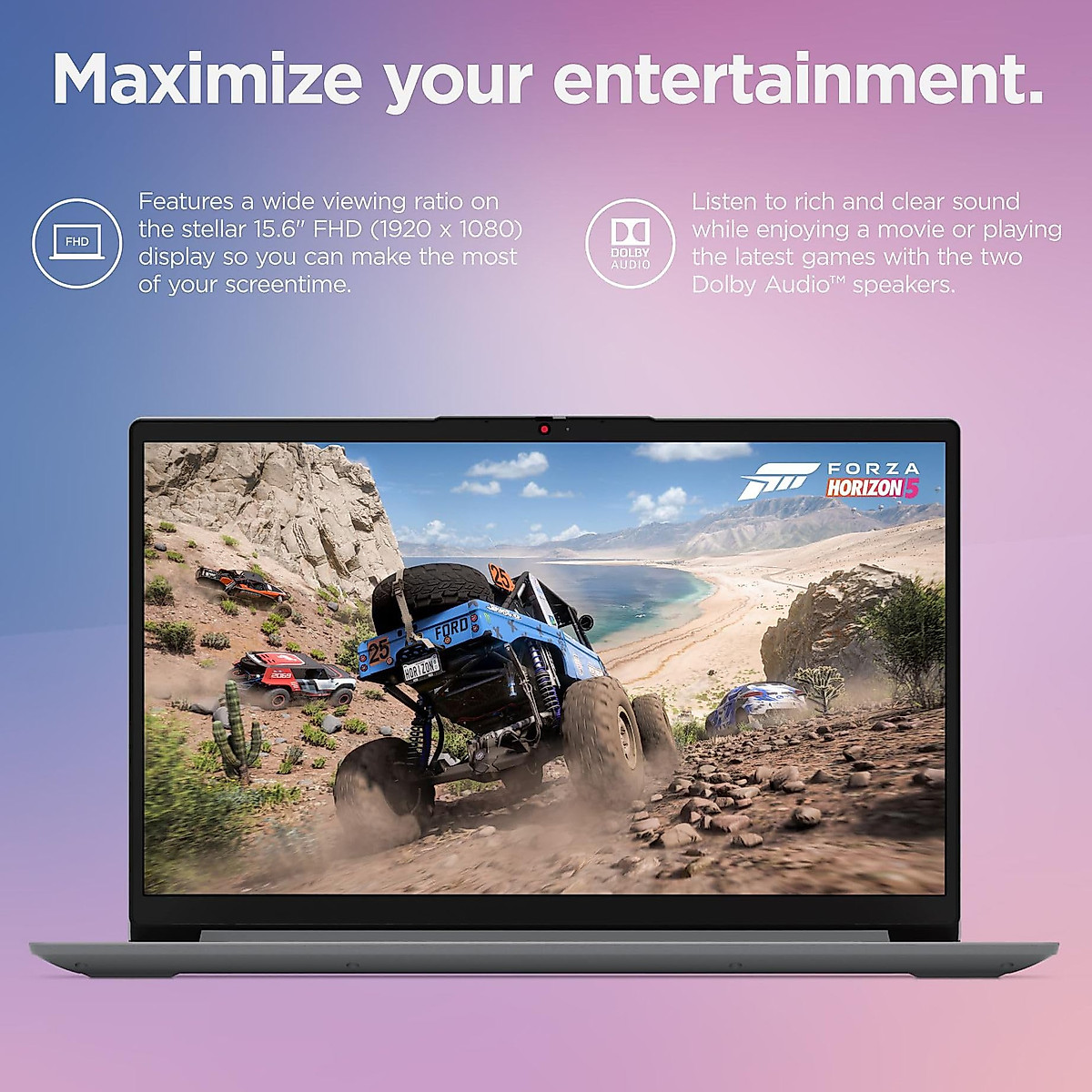 Lenovo IdeaPad 1 Silver Slim Laptop Intel Processor N4020 up to 2.8Ghz 4GB DDR4 128GB SSD 14in FHD LED HDMI Win 11 Webcam (LE14-Renewed)