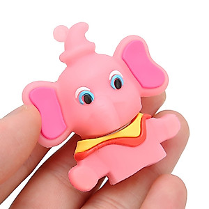 Kafuty-1 128GB Cute USB Flash Drive, Pink Elephant Cute Memory Stick Stitch Thumb Drive, Novelty Cartoon USB Jump Drive for Storage(128GB)