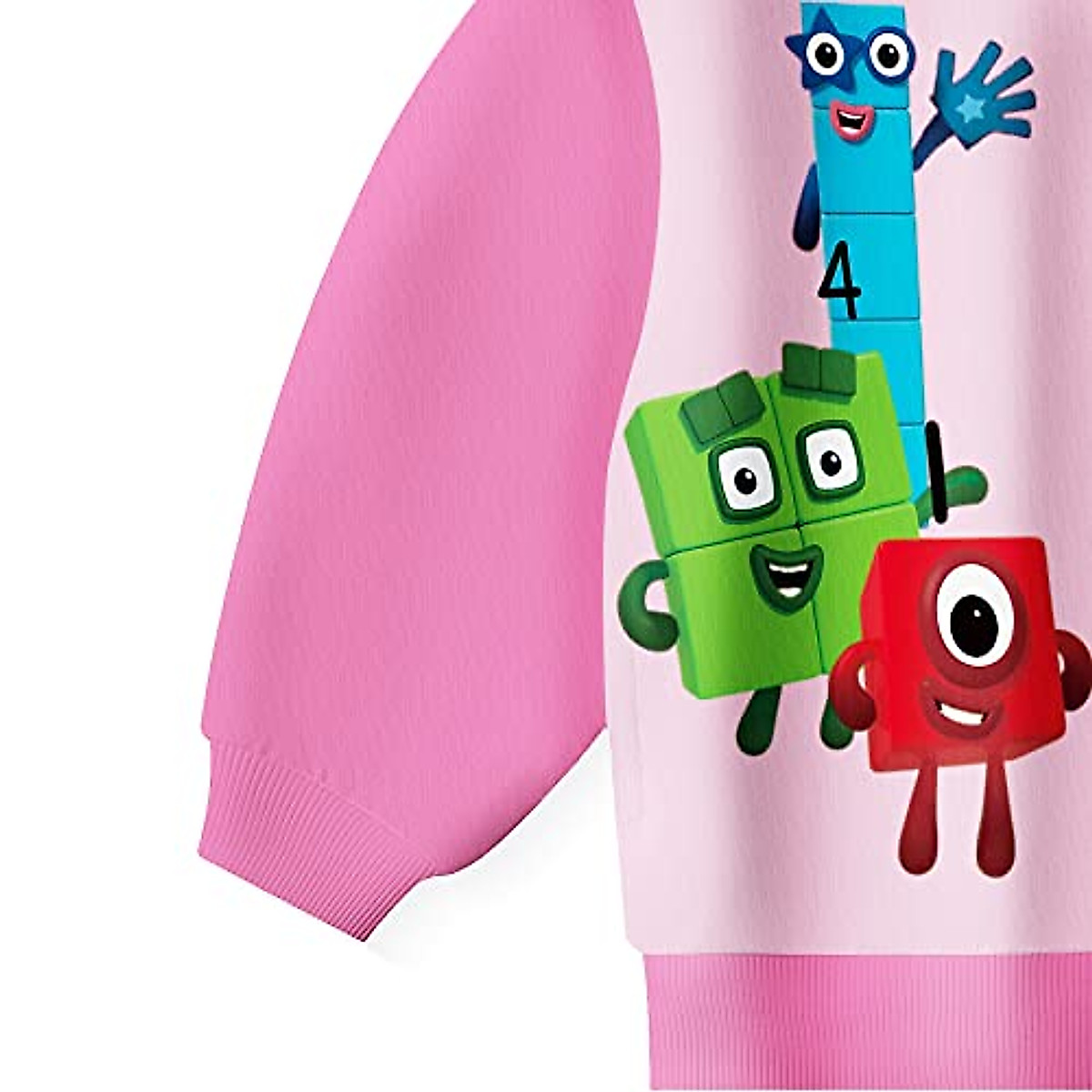 Difforever Girls Numbers Cartoons Zip-up Hoodie Kids Boys Cartoon Sweatshirt Long Sleeve Jacket Coat Daily Causal Wear for 4-8 Years
