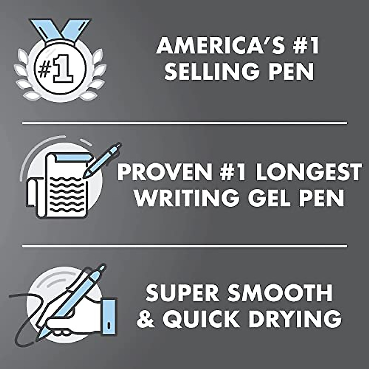 Pilot G2 pens retractable Gel Roller ballpoint 07 Fine pt Black & Blue Bundle (6)