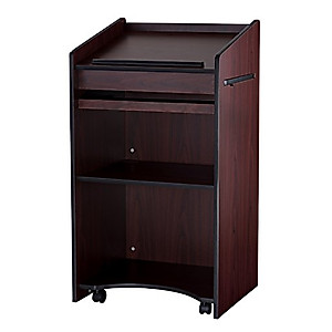 Oklahoma Sound Aristocrat Floor Lectern, Mahogany