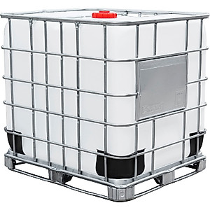 Global Industrial IBC Container 275 Gallon UN Approved w/Composite Metal Pallet Base