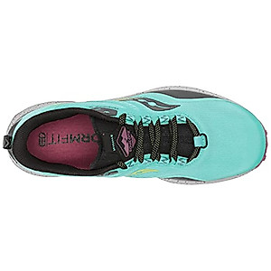 Saucony Women's Peregrine 12 Running Shoe, Cool Mint/Acid, 8