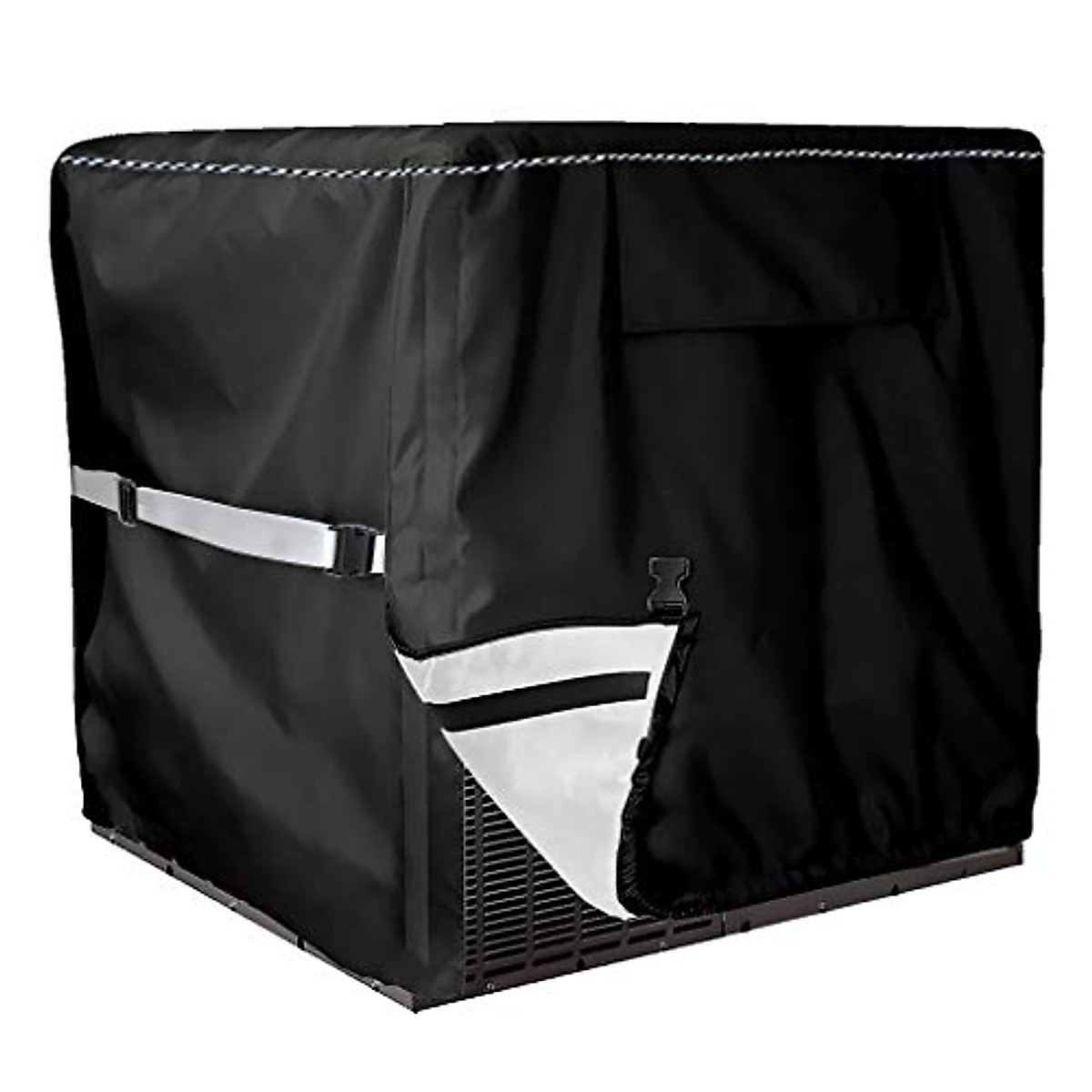Universal Generator Cover fit for Most Generators 5500-15000 Watt - 28x38x30 inch(Black)