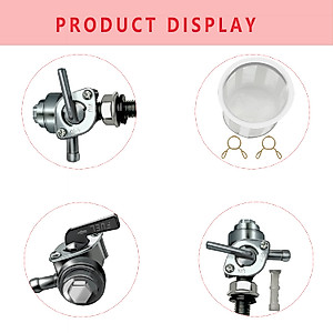 SOFO Petcock Fuel ShutOff Valve - For Gas Shut Off Valve, for Generac 28-1783-V & Petcock Fuel Shutoff Valve, M10X1.25mm for Tg3000 Generator Parts, Champion Generac, Gas Tank Shut