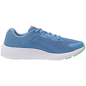 Under Armour Girls' Big Kid Grade School Charged Pursuit 2 BL, River (400)/White, 4.5