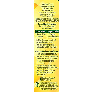 * Coffee, Decaffeinated, Ground, 33.9 oz