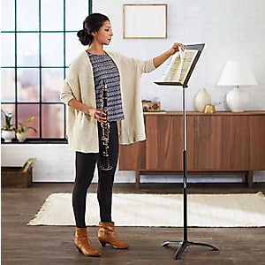 Amazon Basics Portable Sheet Music Stand - Black