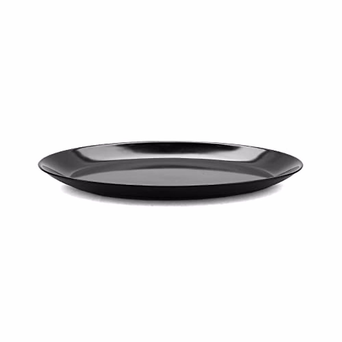 G.E.T. OP-1411-BK Black 14" x 10.75" Oval Coupe Platter (Pack of 12)