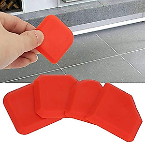 4 Pieces Caulking Tool Kit Silicone Sealant Remover Applicator Cleaner Tool Kit for Kitchen Bathroom Floor Caulking, Cleaning, Sealing