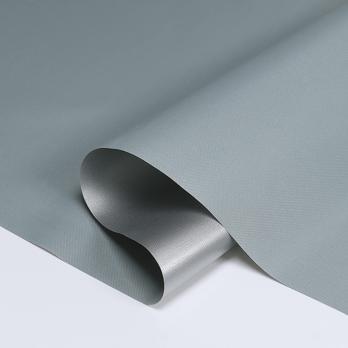 Outdoor Waterproof UV Sun Protection Canvas Fabric, UPF 50+ Silver Backing 210 Denier Canvas Fabric for Outdoor/Indoor, Awning, Tent, Umbrella, Tarp, DIY Project, 60"Wide (2 Yard, Gray)