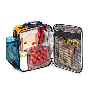 TropicalLife Lunch Bag for Boys, Reusable Cute Lunch Box Insulated Kids Cooler Tote Bag with Adjustable Shoulder Strap School Lunch Container for Toddler Kids Teen Girls (Cool Dinosaur)