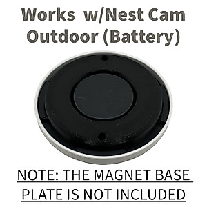 Mavnek Wall Mount Replacement Plate for Google Nest Outdoor Camera (battery) Locking Collar for Magnetic base, Wireless Cam and Base Not Included