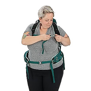 Osprey Tempest 20L Women's Hiking Backpack with Hipbelt, Stealth Black, WXS/S, Extended Fit