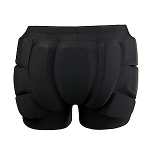 Reomoto Kids Hip Protection Pads Shorts Skiing Skating Snowboard Hip Protection Pads EVA 3D Padded Hip Bone Protection Pants for Teenagers (Black, S)