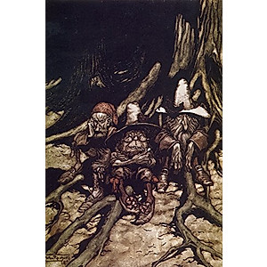 Rip Van Winkle 1905 Gravest faces Poster Print by A Rackham (18 x 24)
