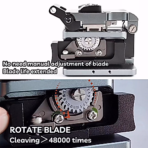 D YEDEMC 2024 New Mode 9C+ High Precision Fiber Cleaver with 24 Surface Blade and 3 in 1 Fiber Holder Automatic Return Knife FTTH Tooll