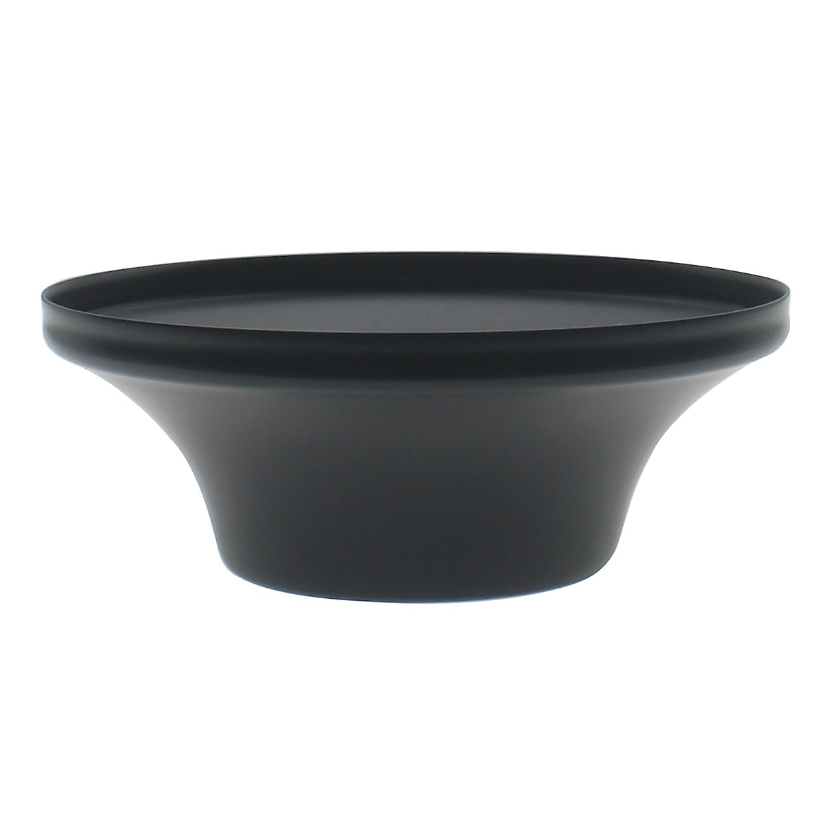 GWYAN 1Pcs Matt Black Steel Tapered Flange Cover Bell Flange Cover Suitable for Faucet or Pipe Decoration