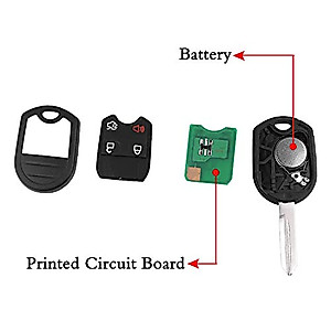 BESTHA Keyless Entry Remote Car Key Fob Replacement CWTWB1U793 for 2006-2012 Ford Focus 2006-2012 Ford Fusion 2003-2015 Lincoln Navigator