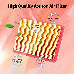 Aouton 951-15245 Air Filter for MTD 751-15245 Cub Cadet 490-200-M065 159cc 1X65 5X65 6X65 8X65 Engines 196cc 5X70 6X70 7X70 SC 700 E Self Propelled Troy-Bilt TB230 Engine Lawn Mower