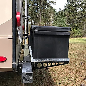 HECASA Bumper Cargo Bracket Compatible with RV 4 Inch Bumper Mounted Cargo Box/Generator Tray Support Arms