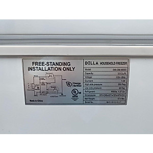 Commercial Freezer Chest freezer 3.5 CuFt 22" NSF Restaurant White Solid Flat Top w/Storage Baskets