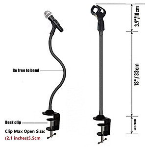 Podium Desk Mic Stand for Podcast, Meetings, Lectures,TV,Radio,Blue Yeti Snowball Microphone